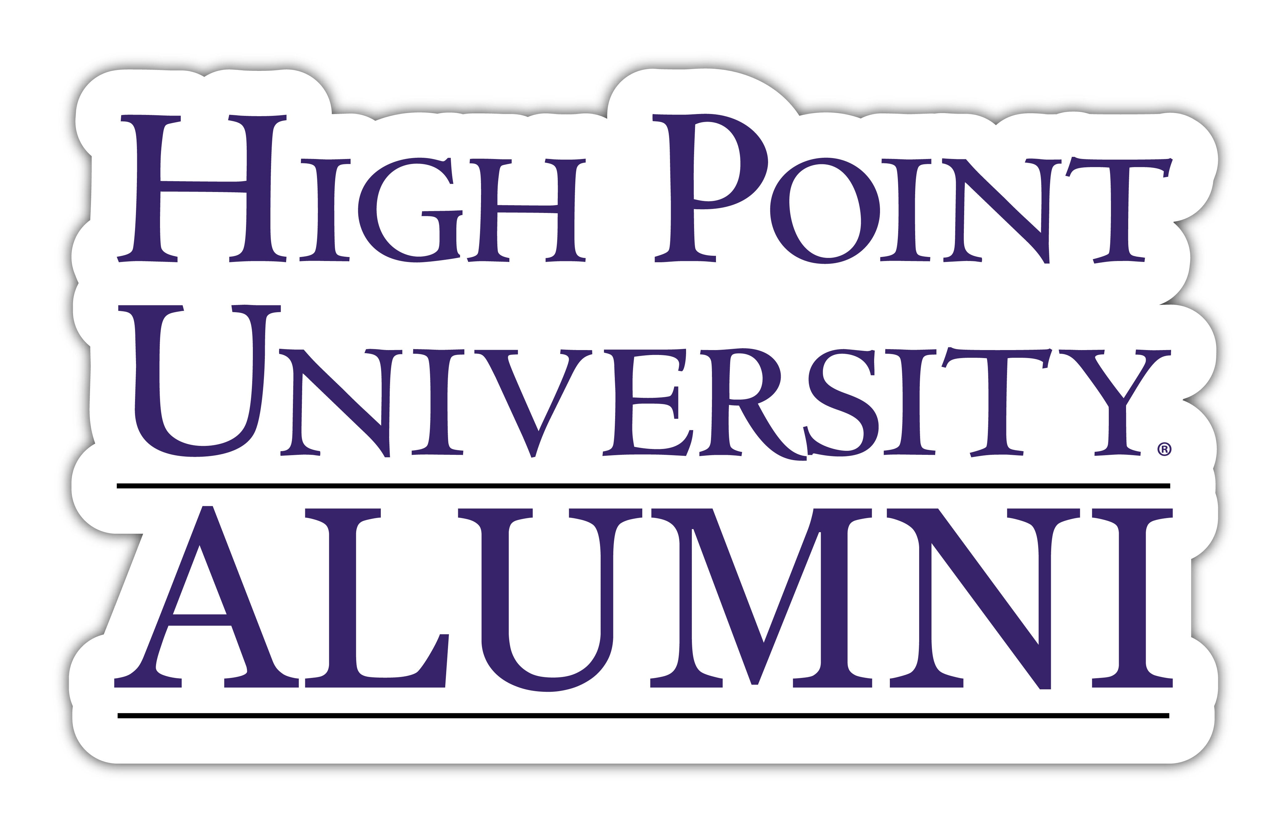 High Point University 4-Inch Laser Cut Alumni Vinyl Decal Sticker ...