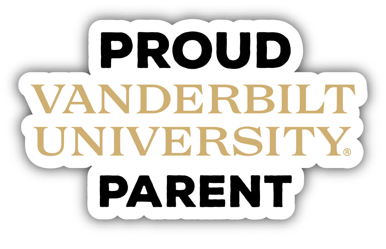 Vanderbilt University 4-Inch Laser Cut Proud Parent Decal Sticker ...