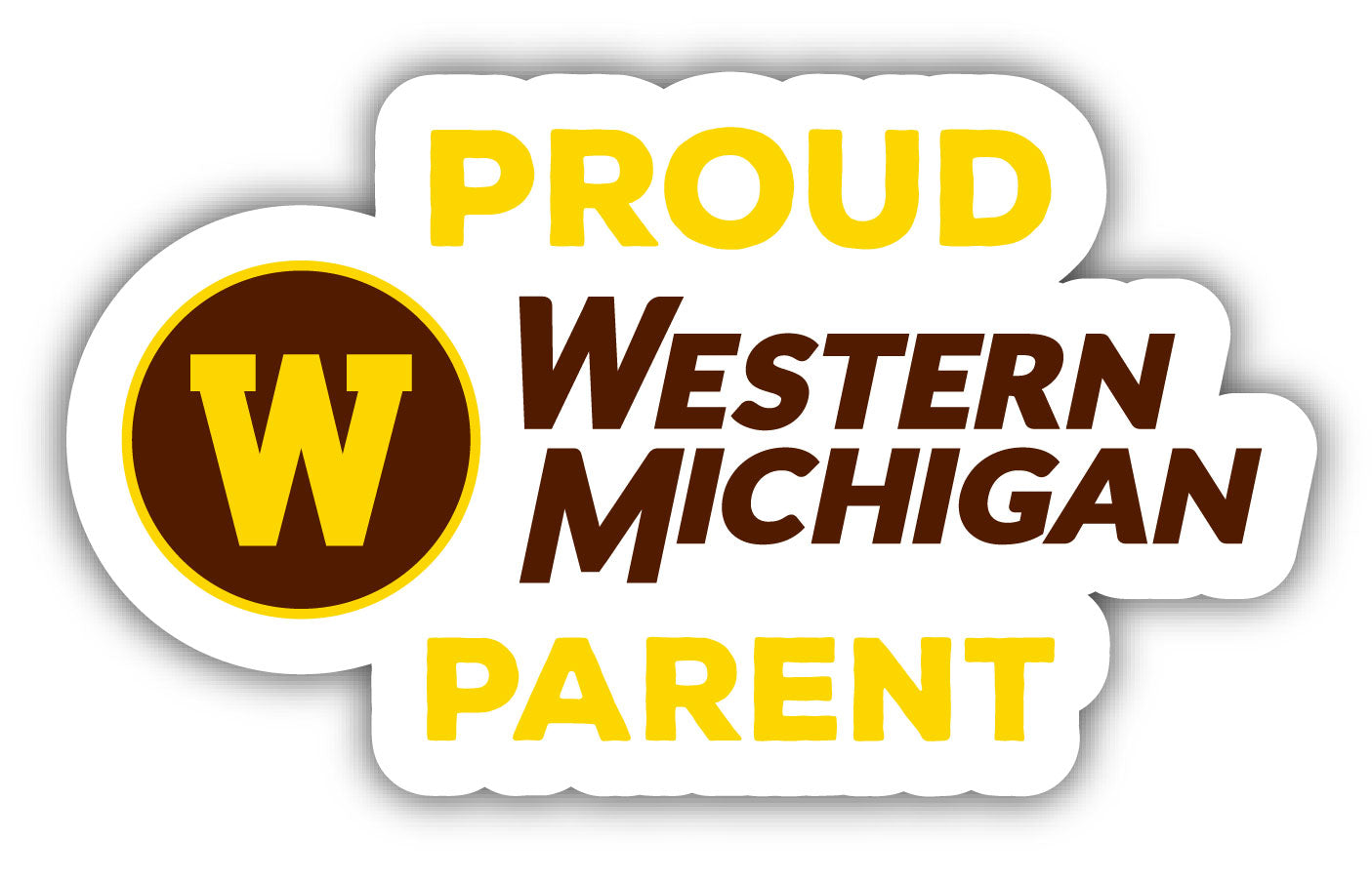 Western Michigan University 4-Inch Laser Cut Proud Parent Decal Sticker ...