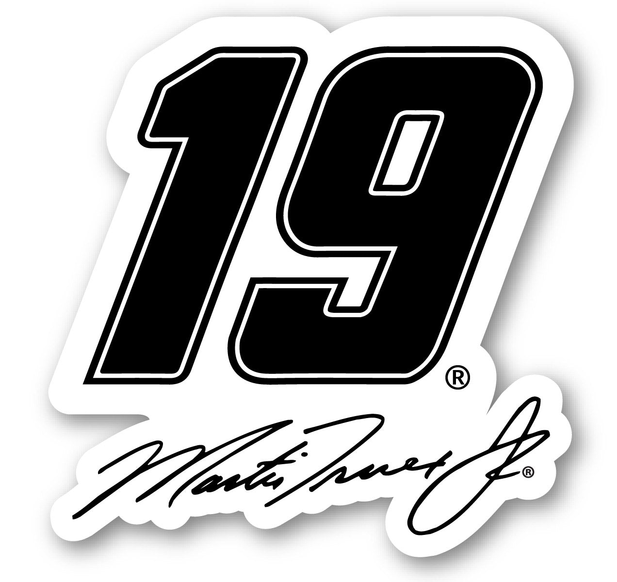 #19 Martin Truex Jr. 4Inch Number Laser Cut Decal – R & R INC.