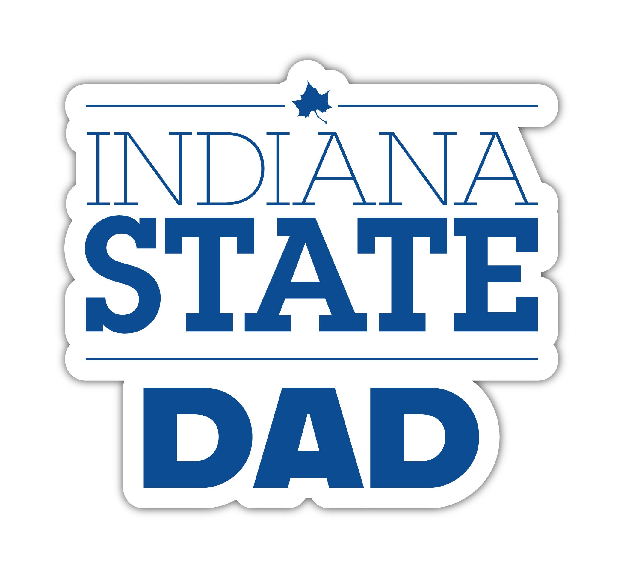 Indiana State University 4-Inch Proud Dad Vinyl Decal Sticker Official ...