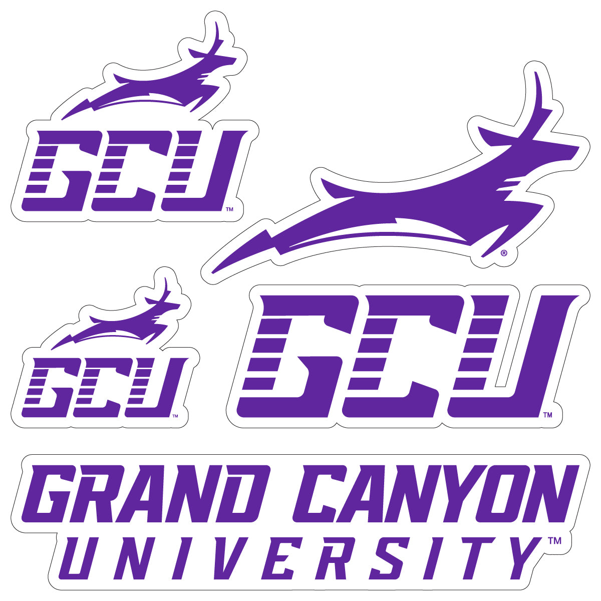 Grand Canyon University Lopes Officially Licensed College Sticker Mult ...