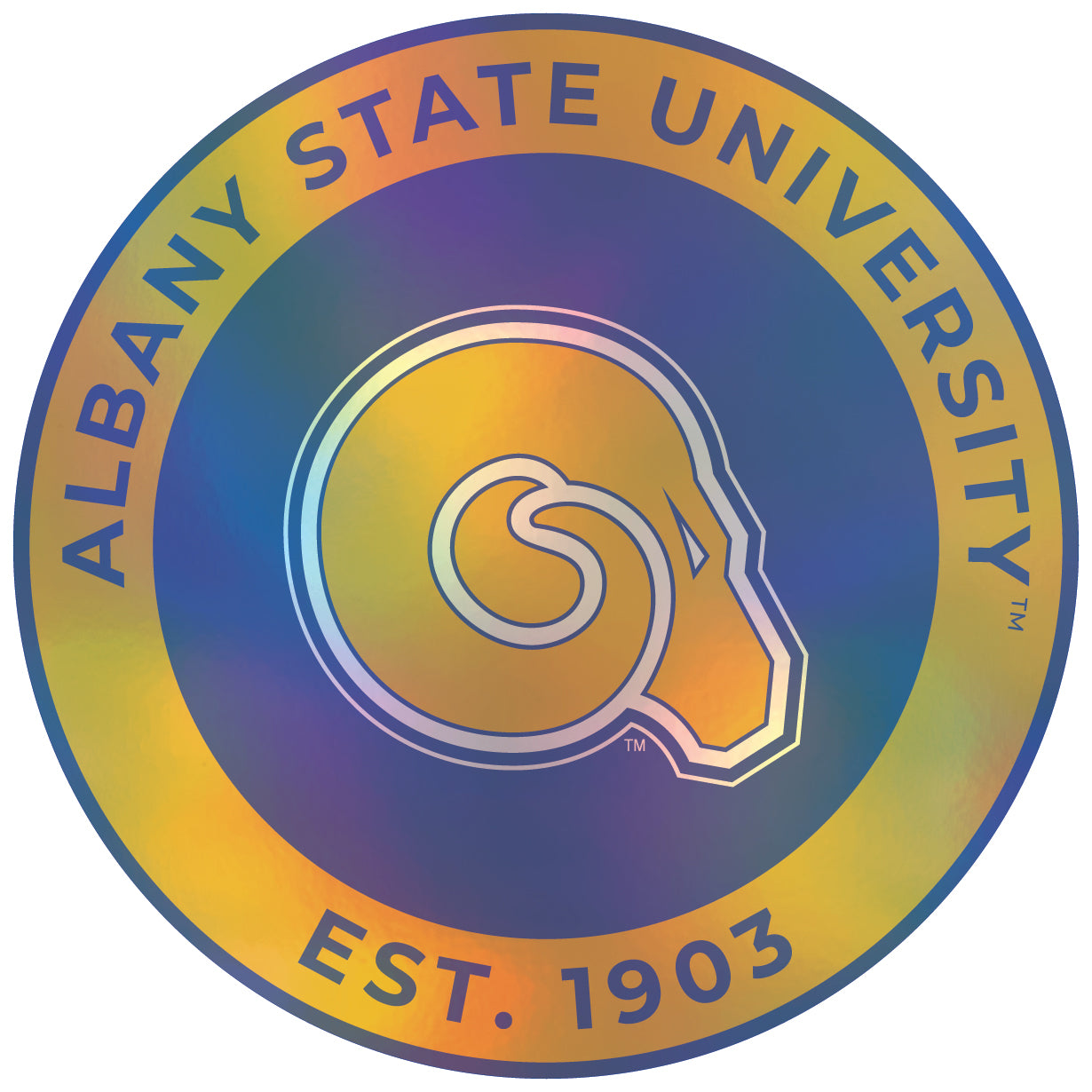 Albany State University 6-Inch Holographic Vinyl Decal Sticker ...