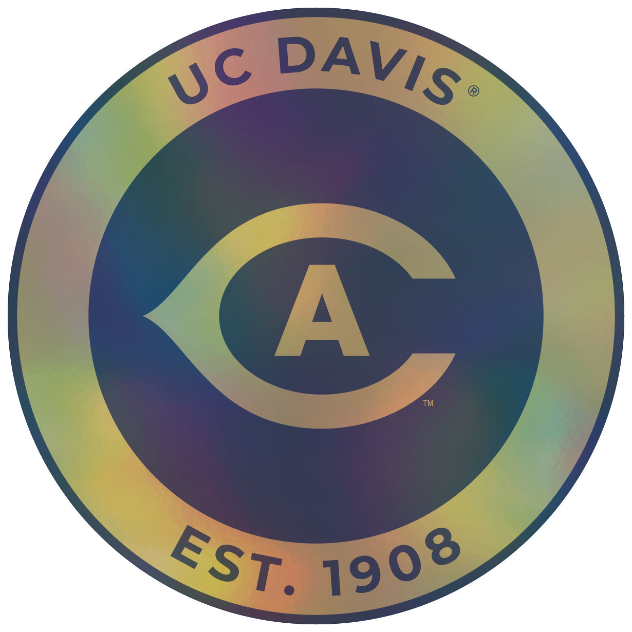UC Davis Aggies 3-Inch Holographic Vinyl Decal Sticker Officially ...