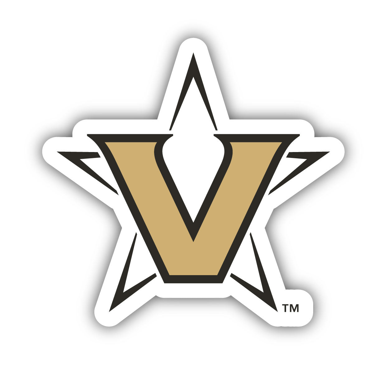 Vanderbilt University Sports Team Large Mascot Vinyl Decal Sticker Off ...