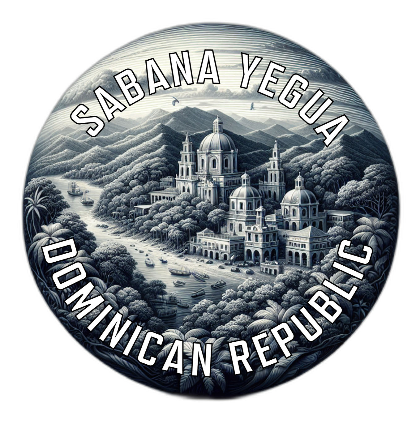 Sabana Yegua Dominican Republic Souvenir Vinyl Decal Sticker 6-Inch – R ...