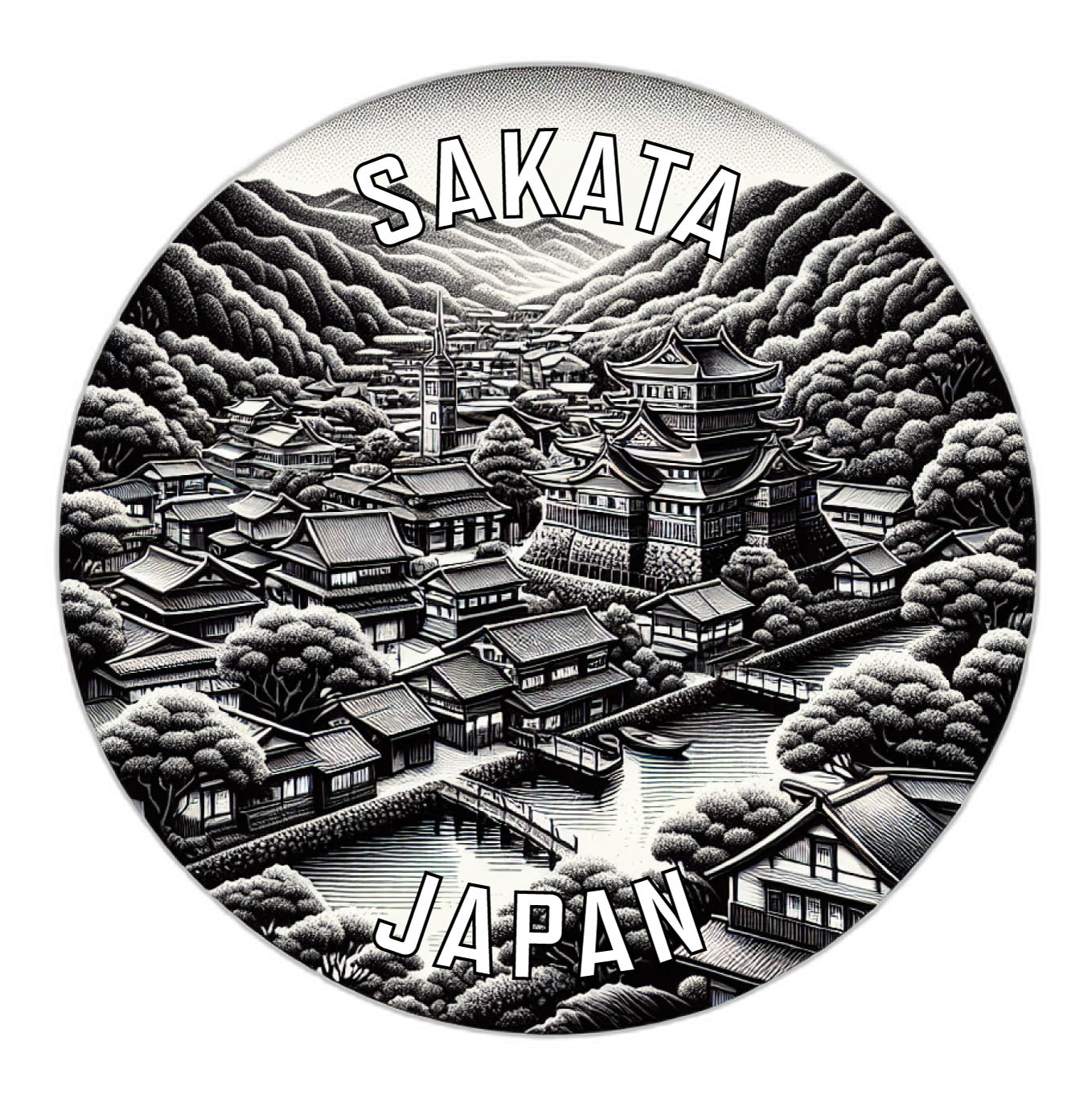 Sakata Japan Souvenir Vinyl Decal Sticker 6-Inch – R & R INC.