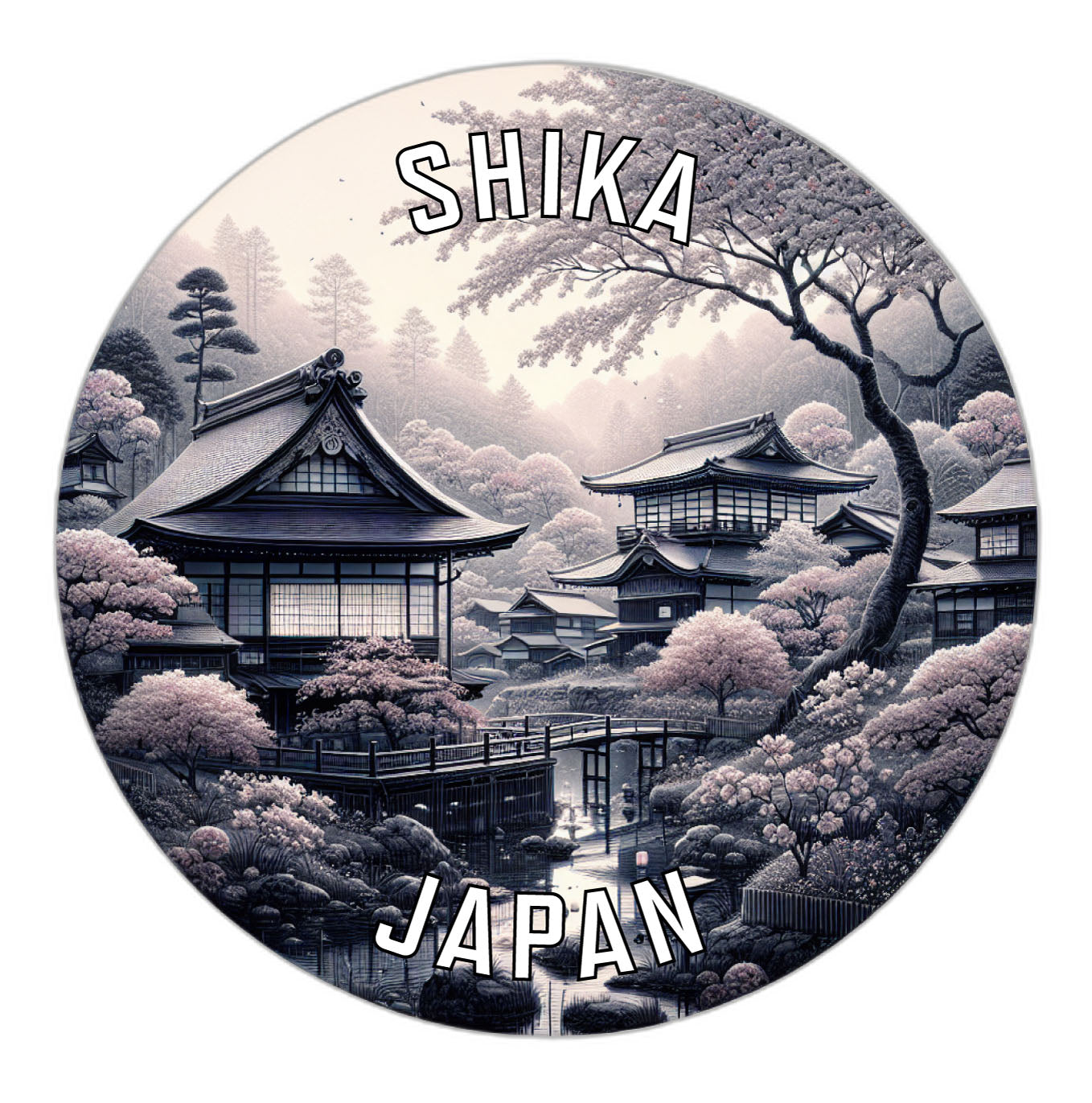 Shika Japan Souvenir Vinyl Decal Sticker 6-Inch – R & R INC.