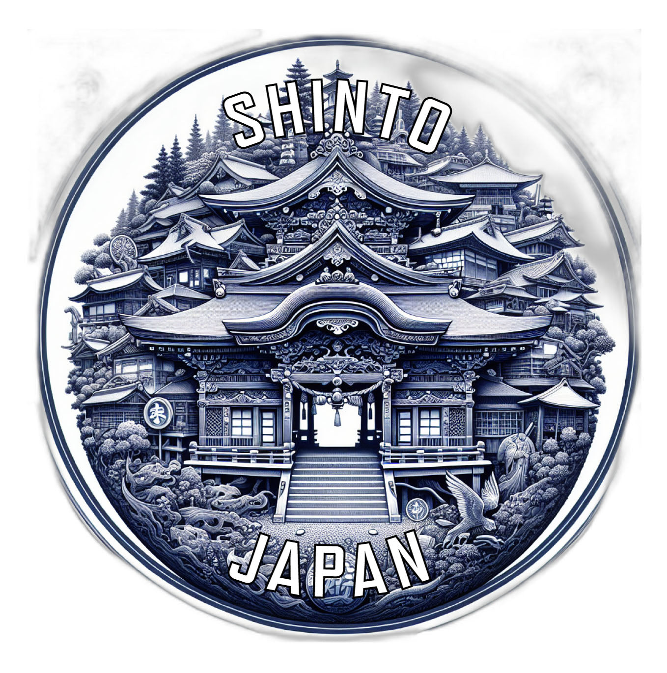 Shinto Japan Souvenir Vinyl Decal Sticker 6-Inch – R & R INC.