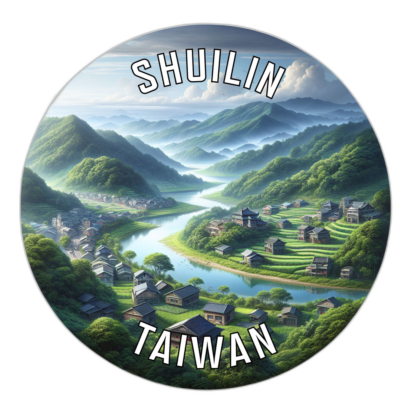 Shuilin Taiwan Souvenir Vinyl Decal Sticker 6-Inch – R & R INC.
