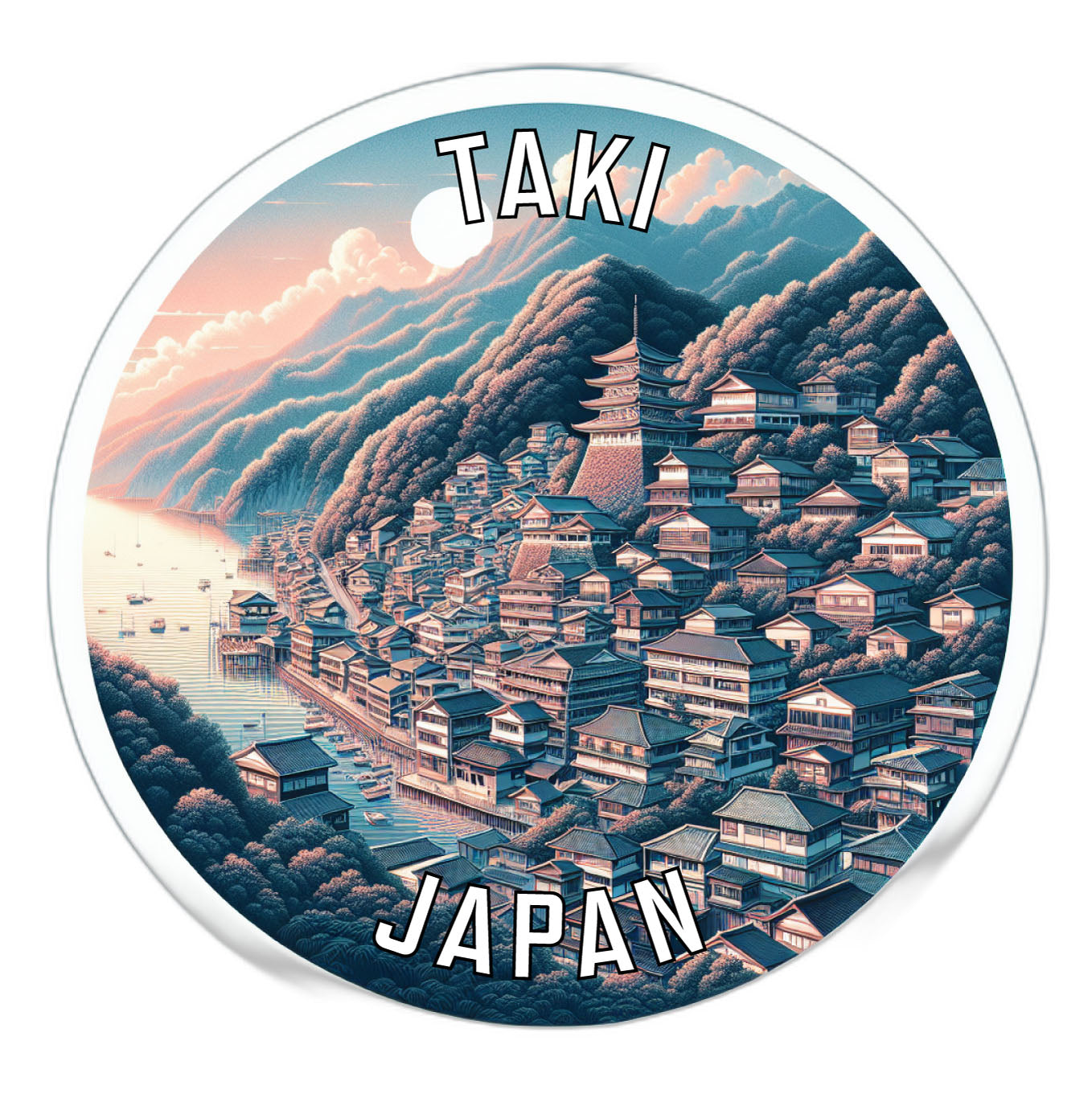 Taki Japan Souvenir Vinyl Decal Sticker 6-Inch – R & R INC.