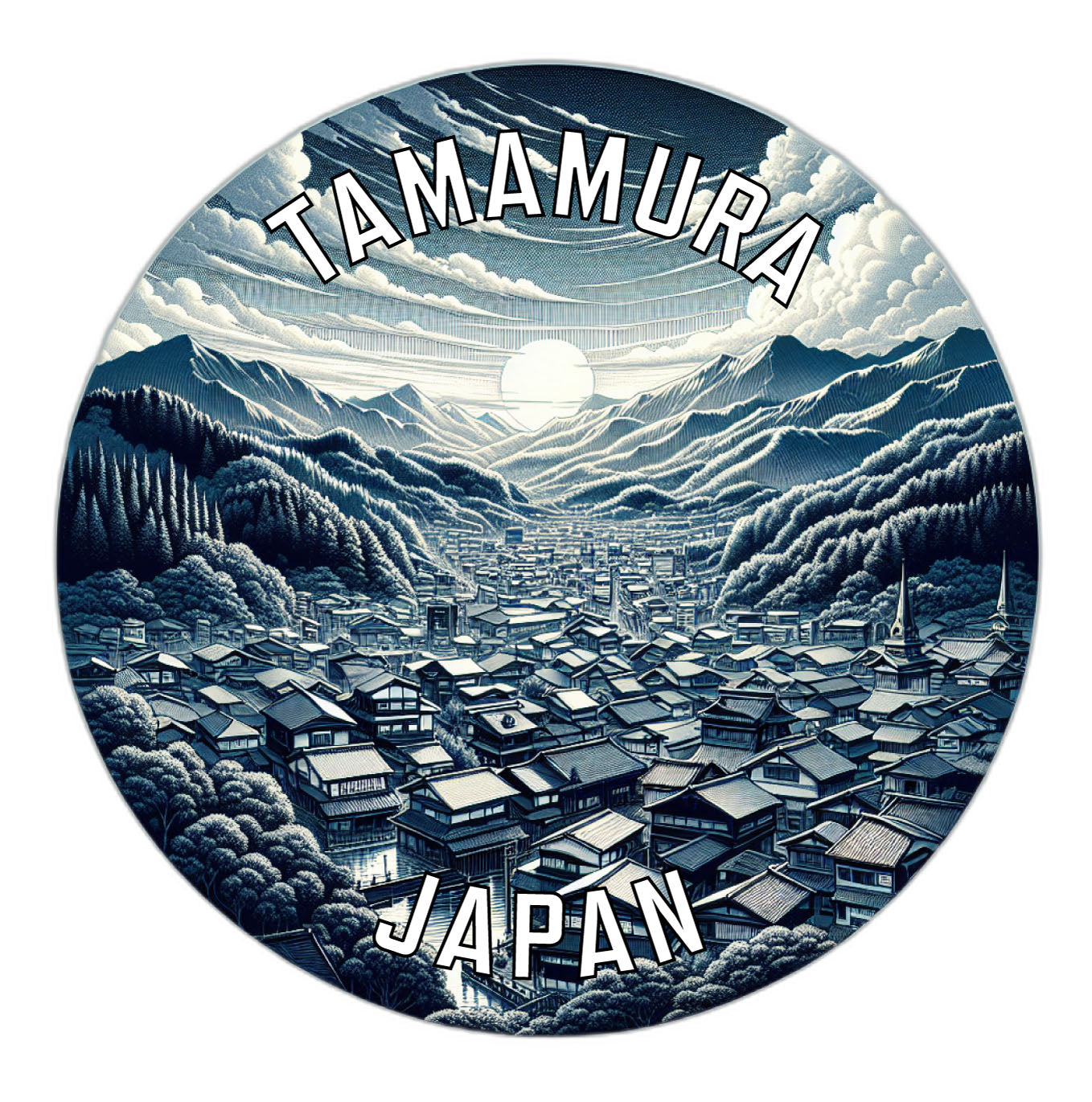 Tamamura Japan Souvenir Vinyl Decal Sticker 6-Inch – R & R INC.