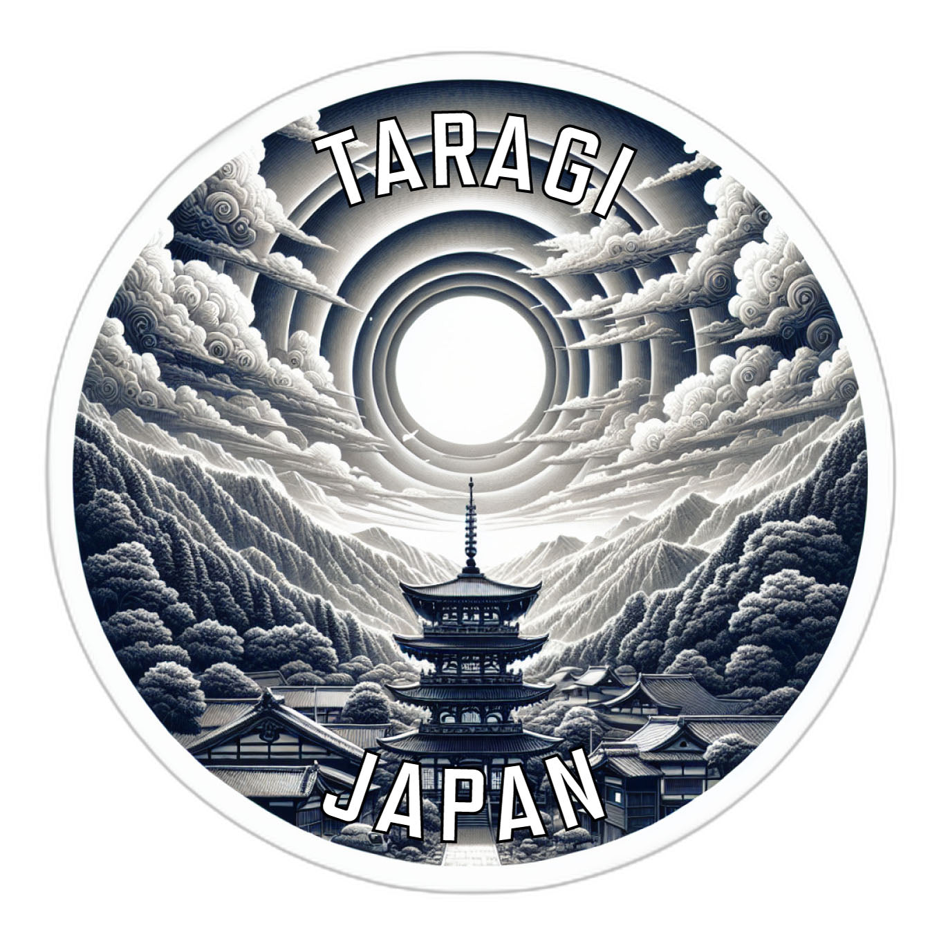 Taragi Japan Souvenir Vinyl Decal Sticker 2-Inch – R & R INC.