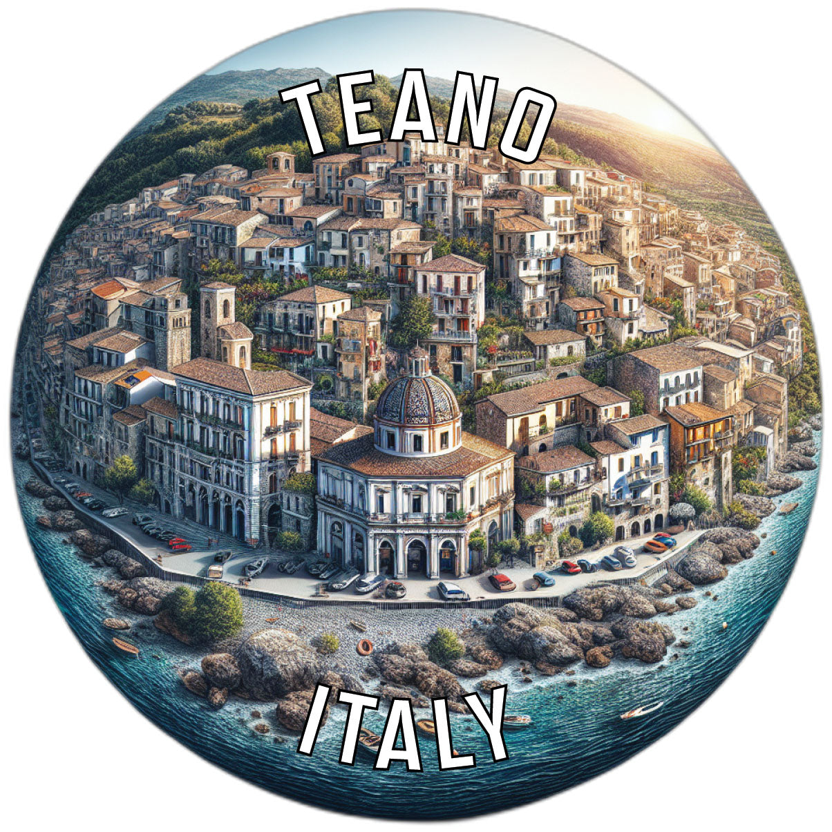 Teano Italy Souvenir Vinyl Decal Sticker 6-Inch – R & R INC.