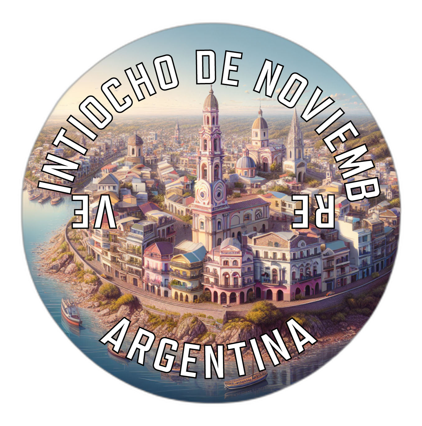 Veintiocho de Noviembre Argentina Souvenir Die Cut Flat Magnet 2-Inch ...