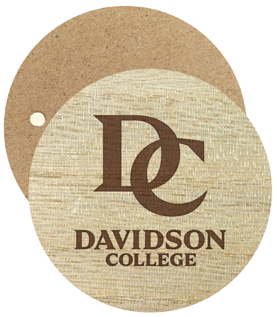 Davidson College Engraved Round Wooden 2.5" Fridge Magnet Officially ...