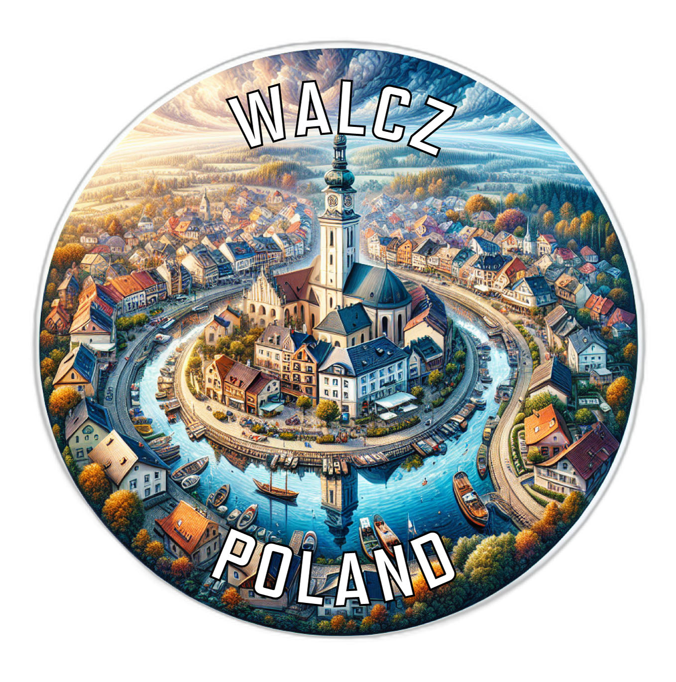 Walcz Poland Souvenir Vinyl Decal Sticker 6-Inch – R & R INC.