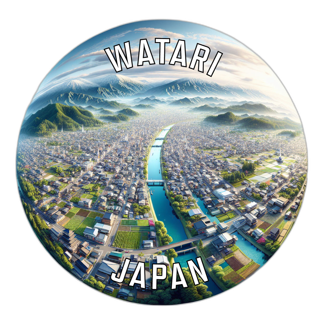 Watari Japan Souvenir Vinyl Decal Sticker 6-Inch – R & R INC.