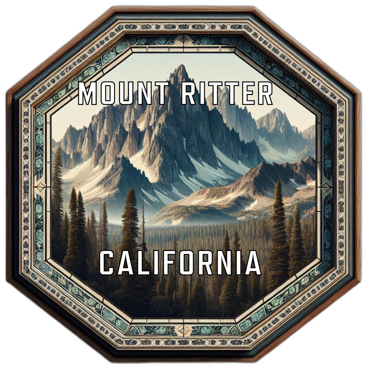 Mount Ritter California Travel Destination Souvenir Vinyl Decal Sticker ...