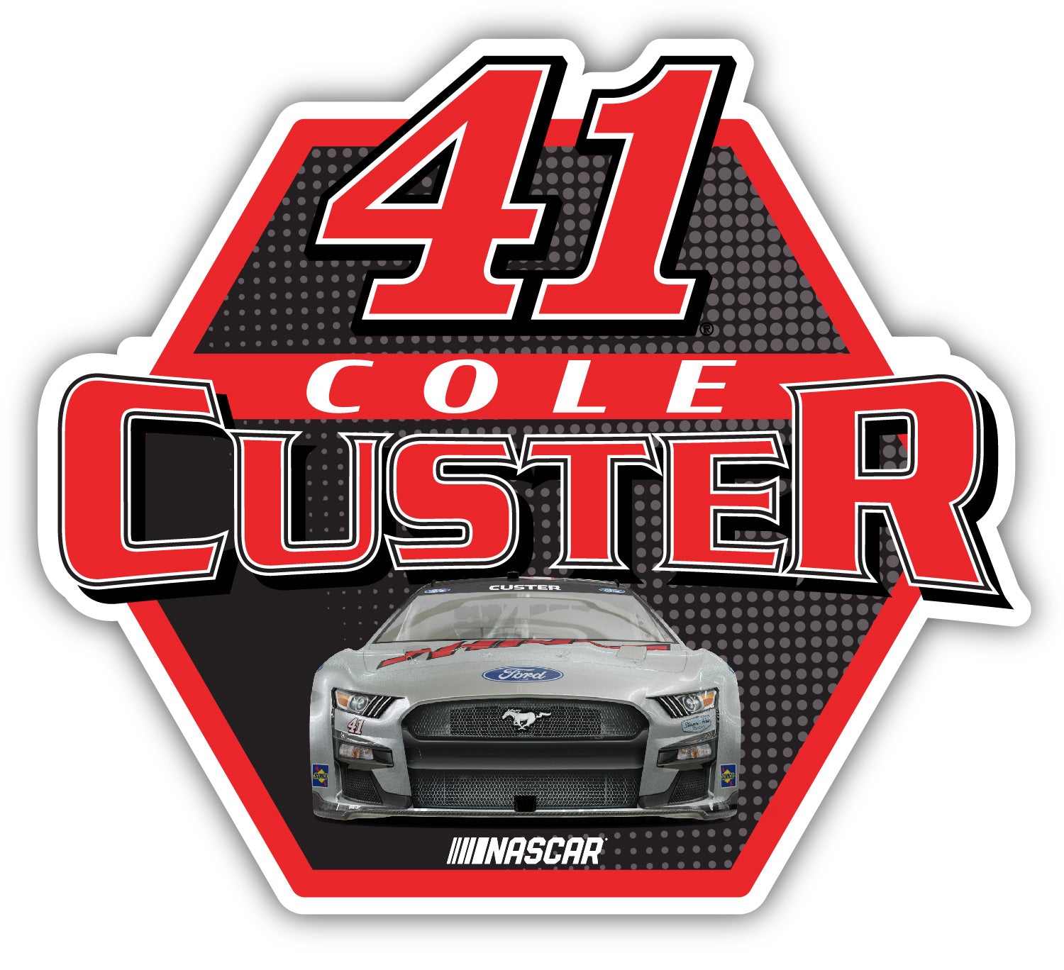 Cole Custer #41 NASCAR Laser Cut Decal – R & R INC.