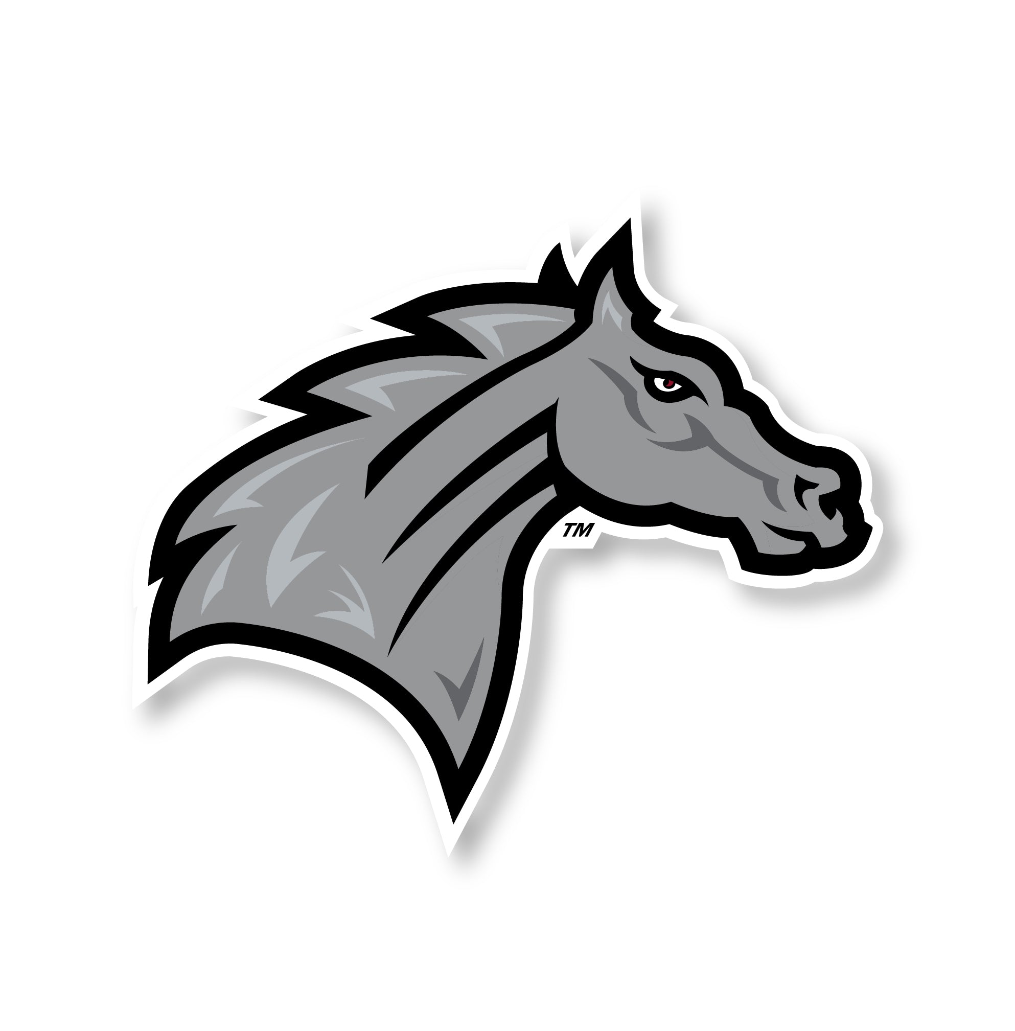 Rider University Broncs Mascot Logo NCAA Vinyl Decal Sticker for Fans ...