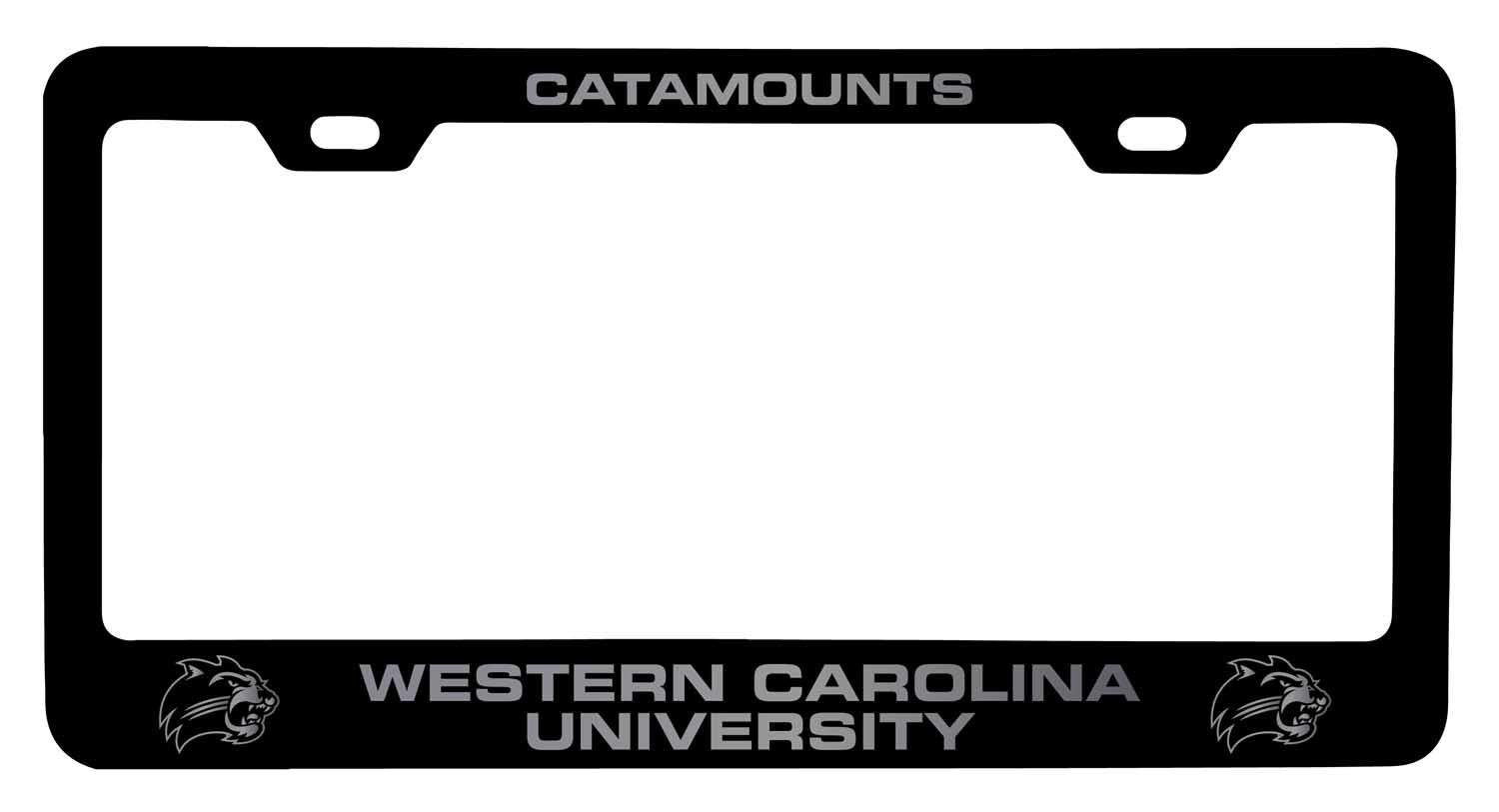 Western Carolina University NCAA Laser-Engraved Metal License Plate Fr ...