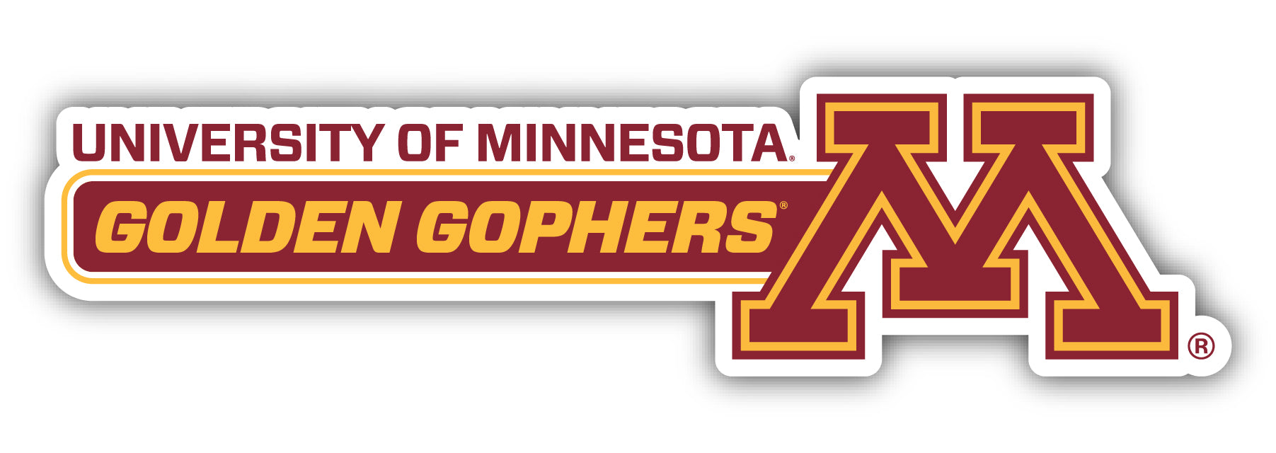 Minnesota Gophers 4-Inch Wide NCAA Durable School Spirit Vinyl Decal S ...