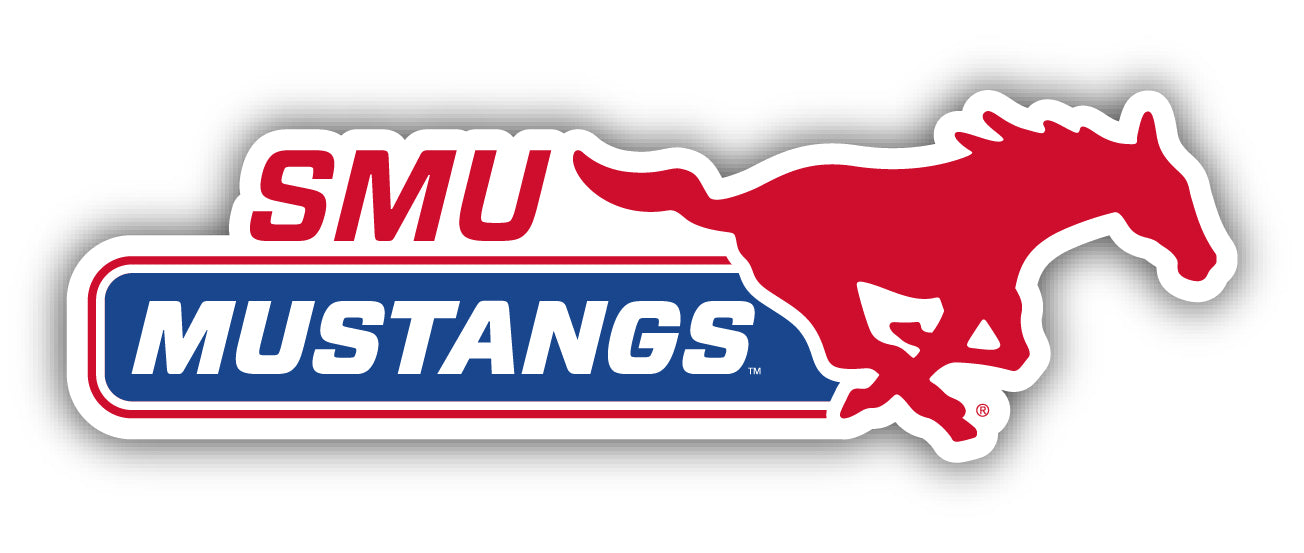 Southern Methodist University 4-Inch Wide NCAA Durable School Spirit V ...