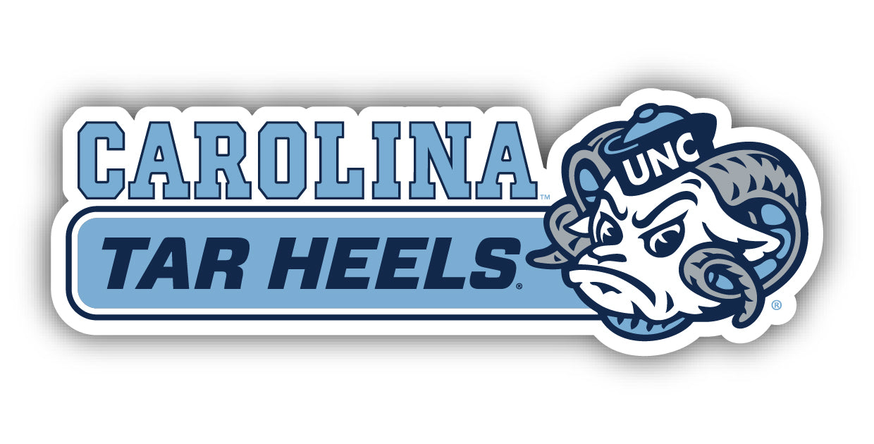 UNC Tar Heels 4-Inch Wide NCAA Durable School Spirit Vinyl Decal Stick ...