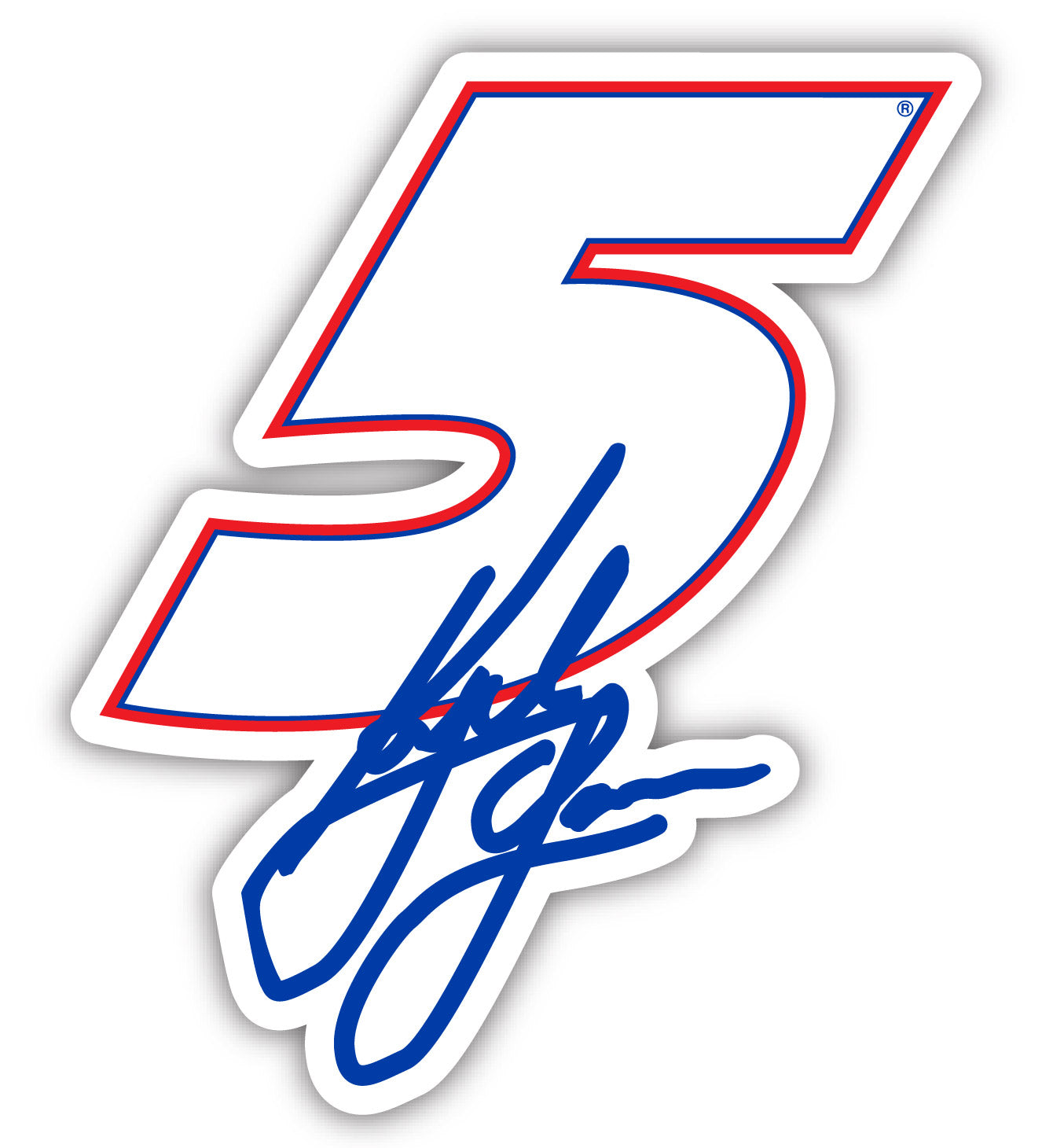 Kyle Larson # 5 NASCAR Laser Cut Decal 4 inches – R & R INC.