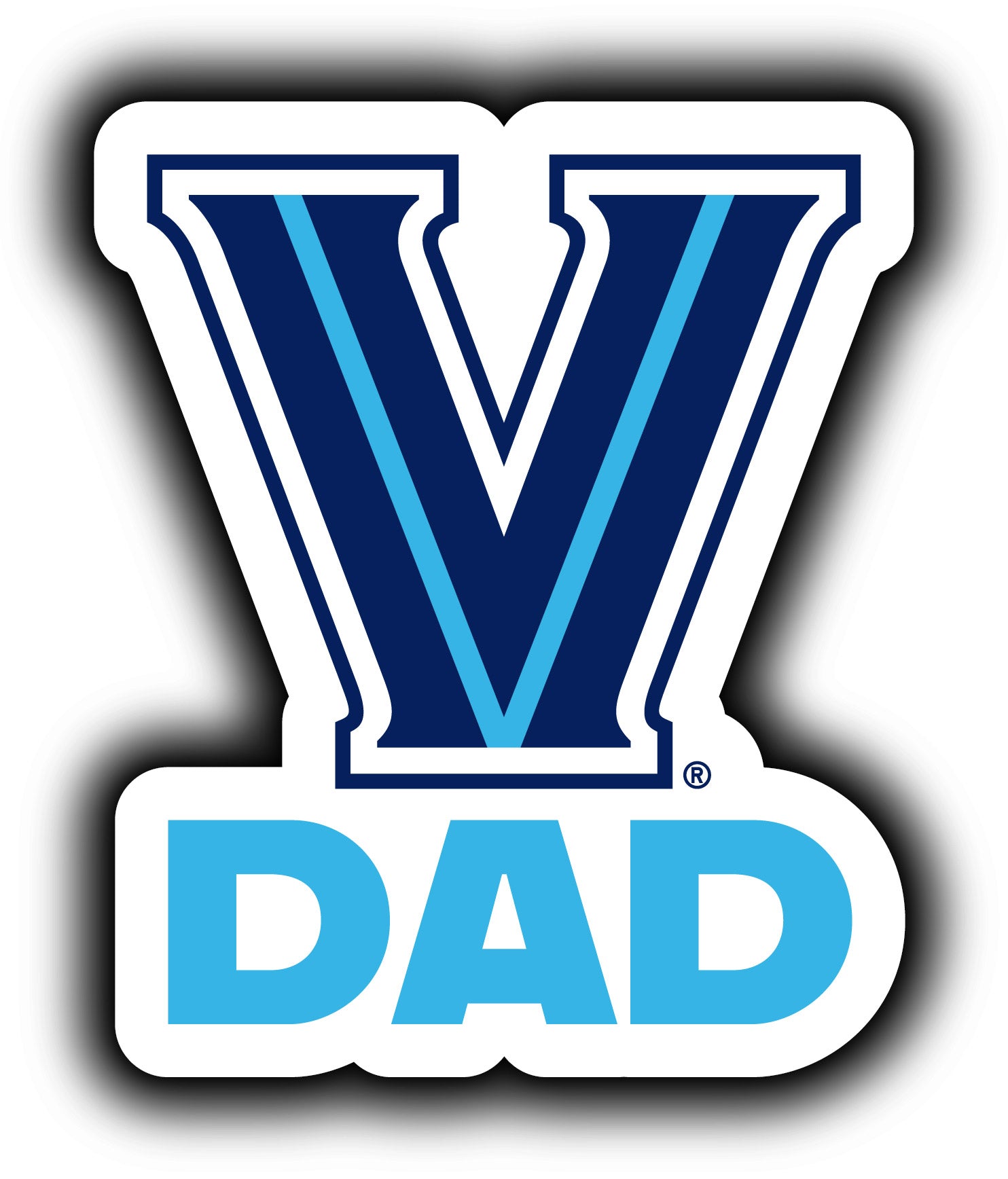 Villanova Wildcats 4-Inch Proud Dad NCAA - Durable School Spirit Vinyl ...
