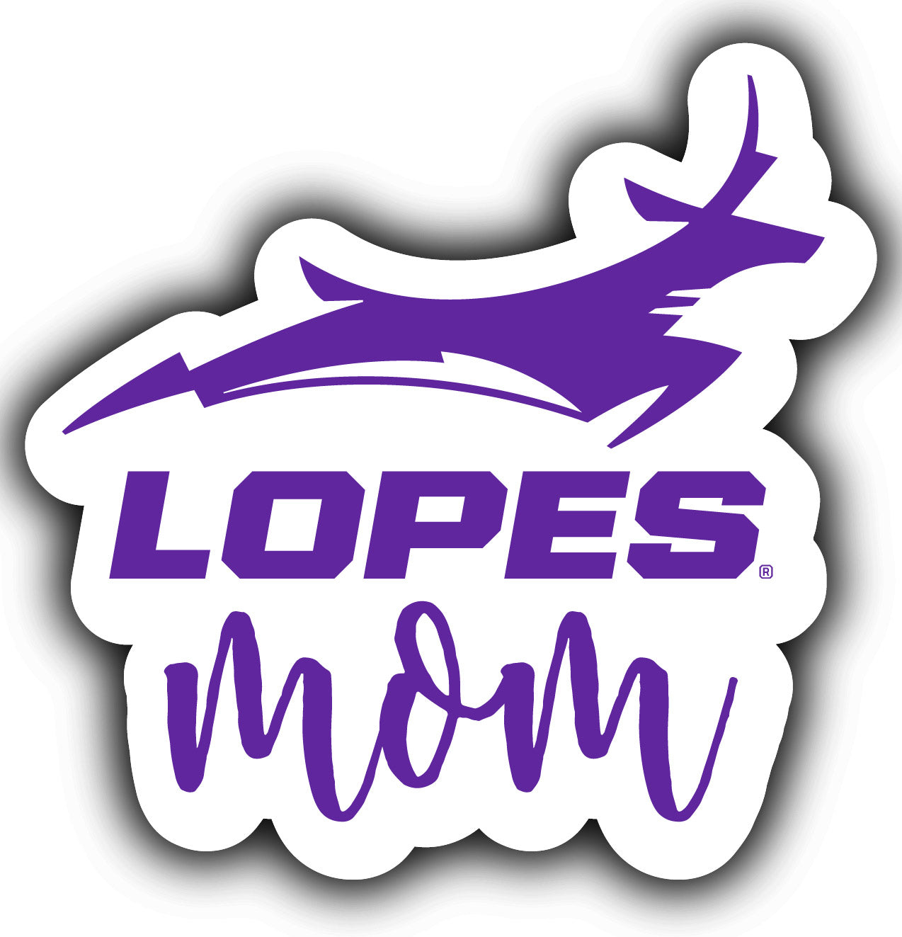 Grand Canyon University Lopes 4-Inch Proud Mom NCAA - Durable School S ...