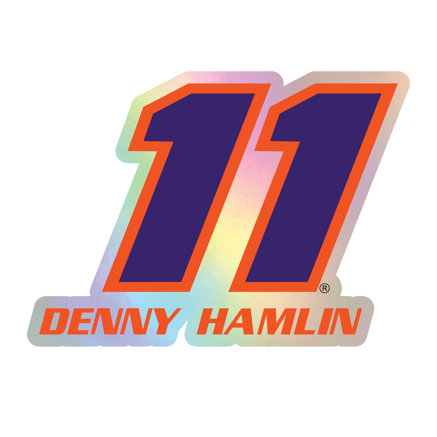 #11 Denny Hamlin Laser Cut Holographic Decal – R & R INC.