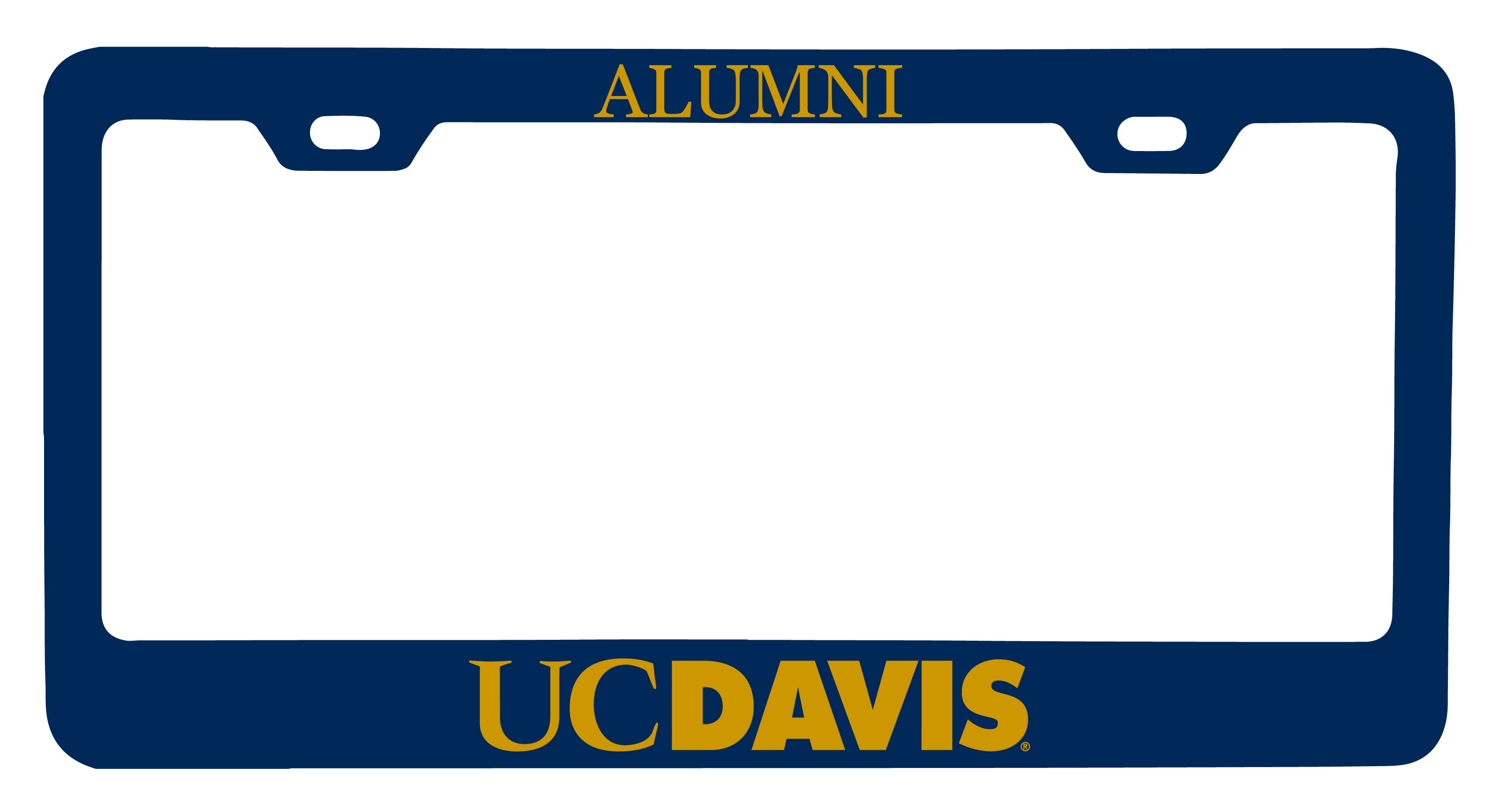 NCAA UC Davis Aggies Alumni License Plate Frame - Colorful Heavy Gauge ...