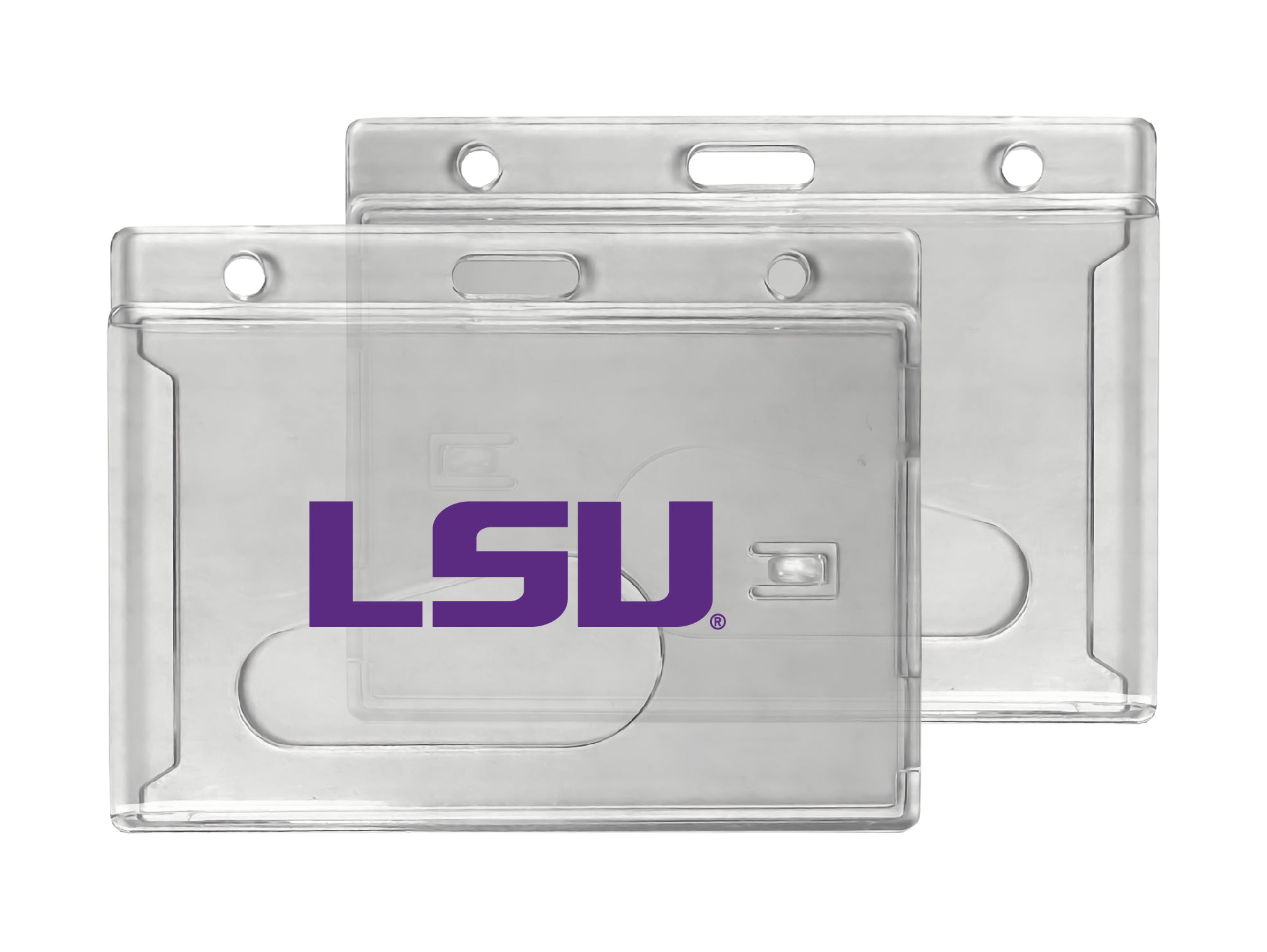 LSU Tigers Officially Licensed Clear View ID Holder - Collegiate Badge ...