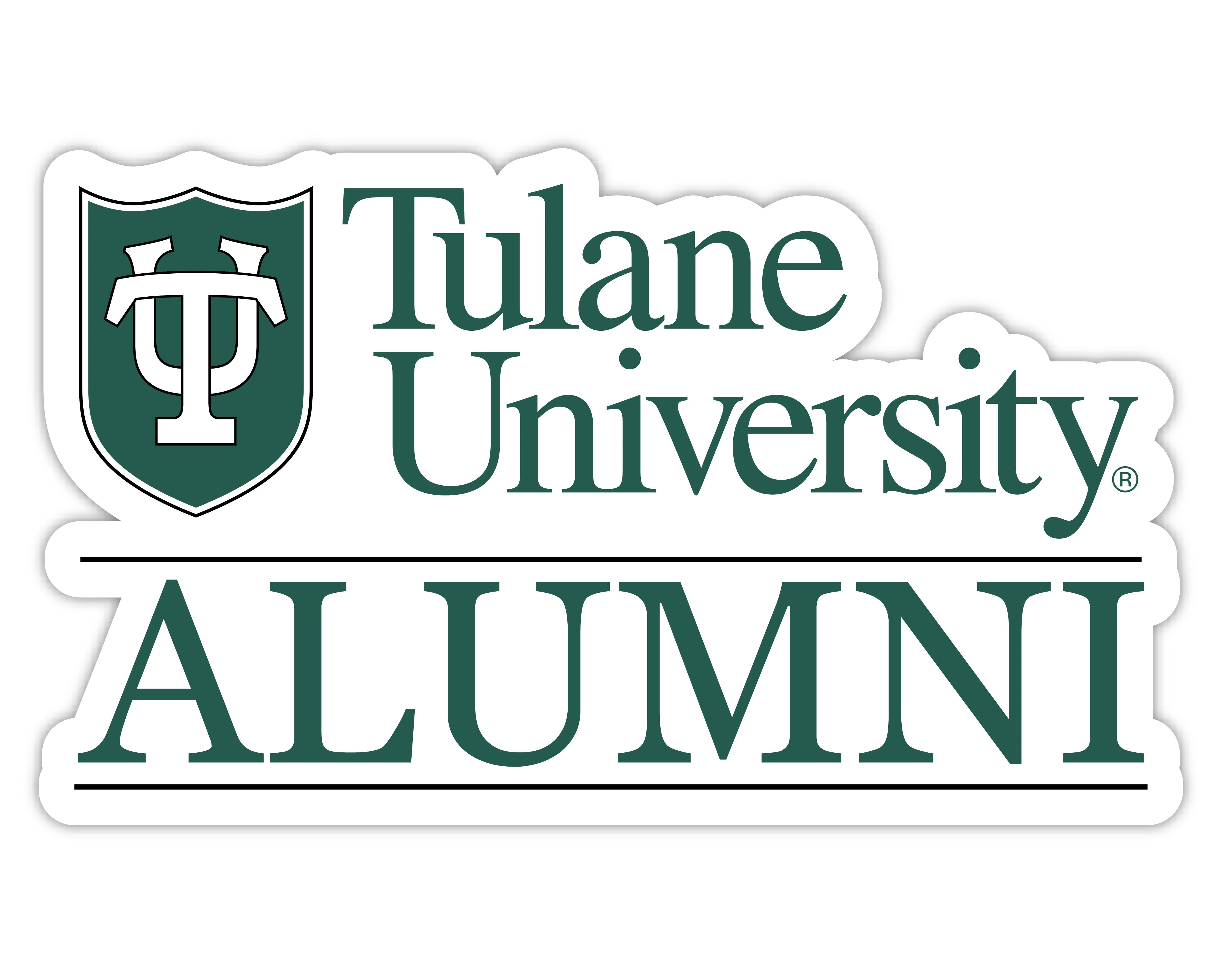 Tulane University Green Wave 4-Inch Alumni NCAA Vinyl Sticker - Durabl ...